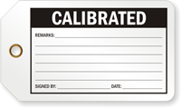 Calibrated Production Control Tag - Equipment Tags, SKU: TG-0728